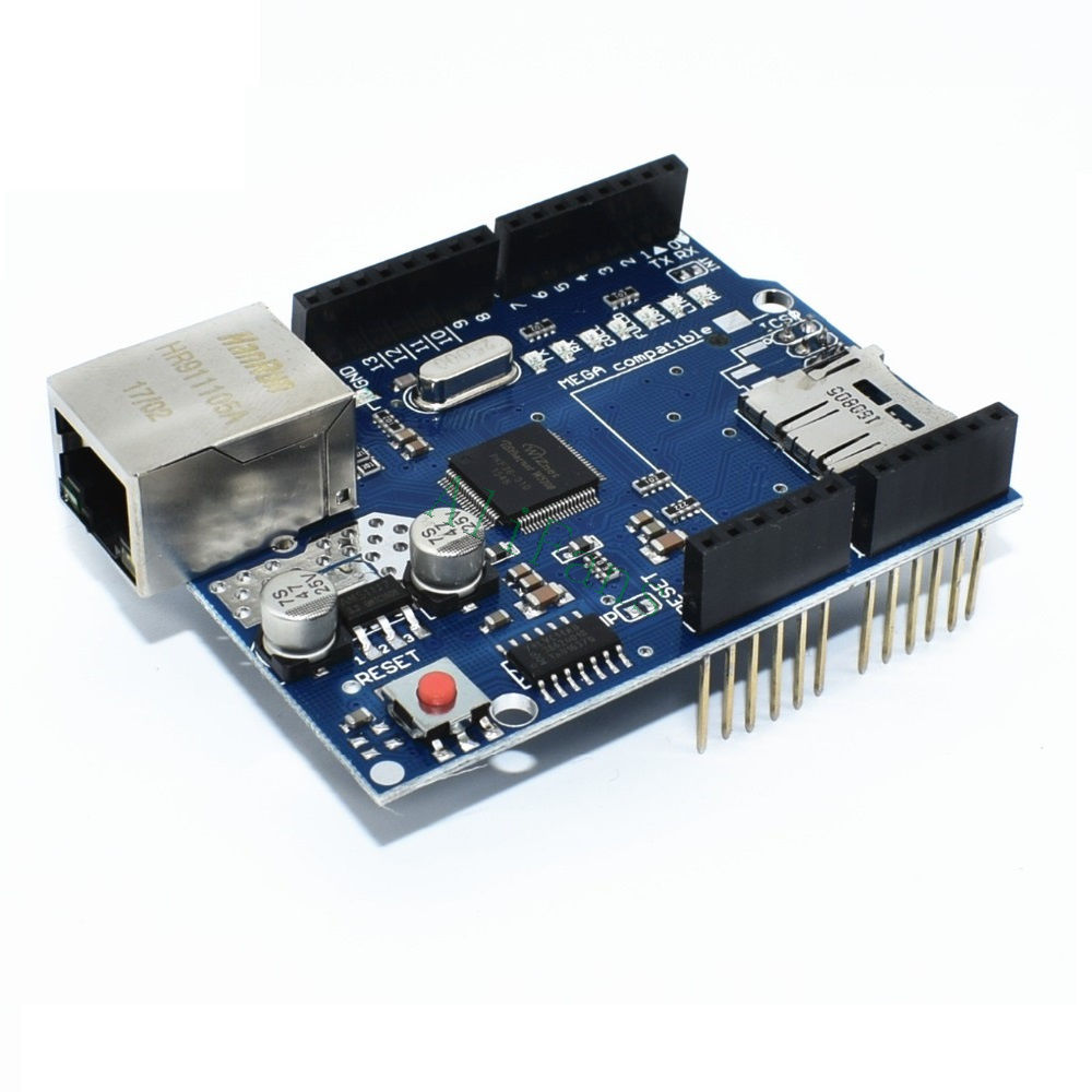 W5100 Ethernet Shield Arduino Main Board Uno R3 Atmega 328 1280 Mega256 Auscom Computers