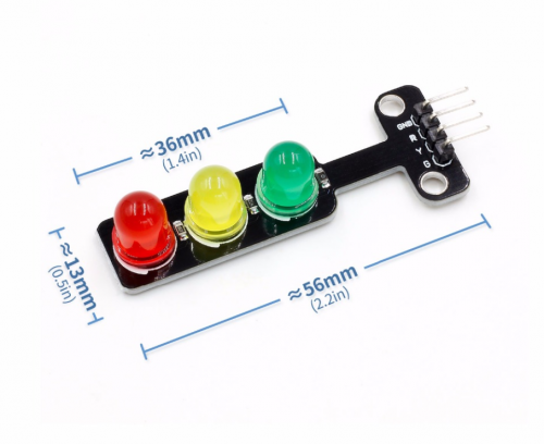 Mini 5mm Led 5v Traffic Light Led Display Module Arduino Auscom Computers And Controls